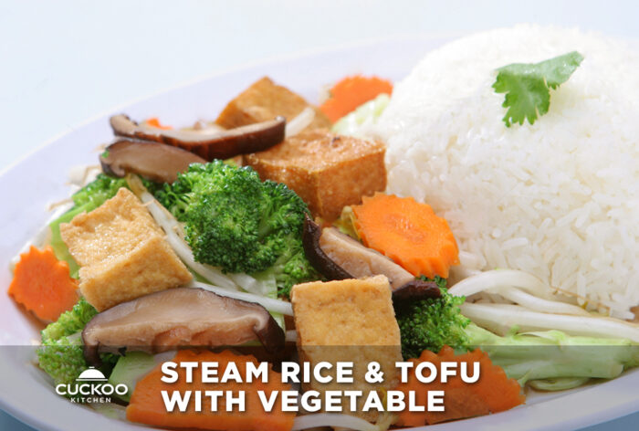 Cuckoo Kitchen | Steamed Rice & Tofu With Vegetable